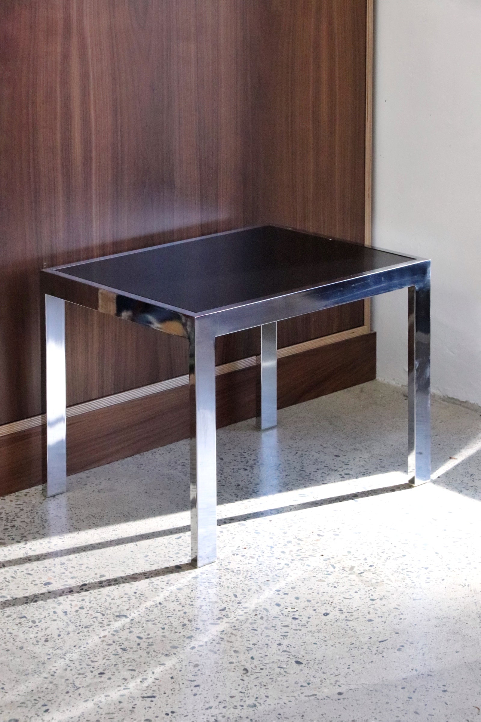 Chrome Parsons Style Side Table – In The Comfort Of