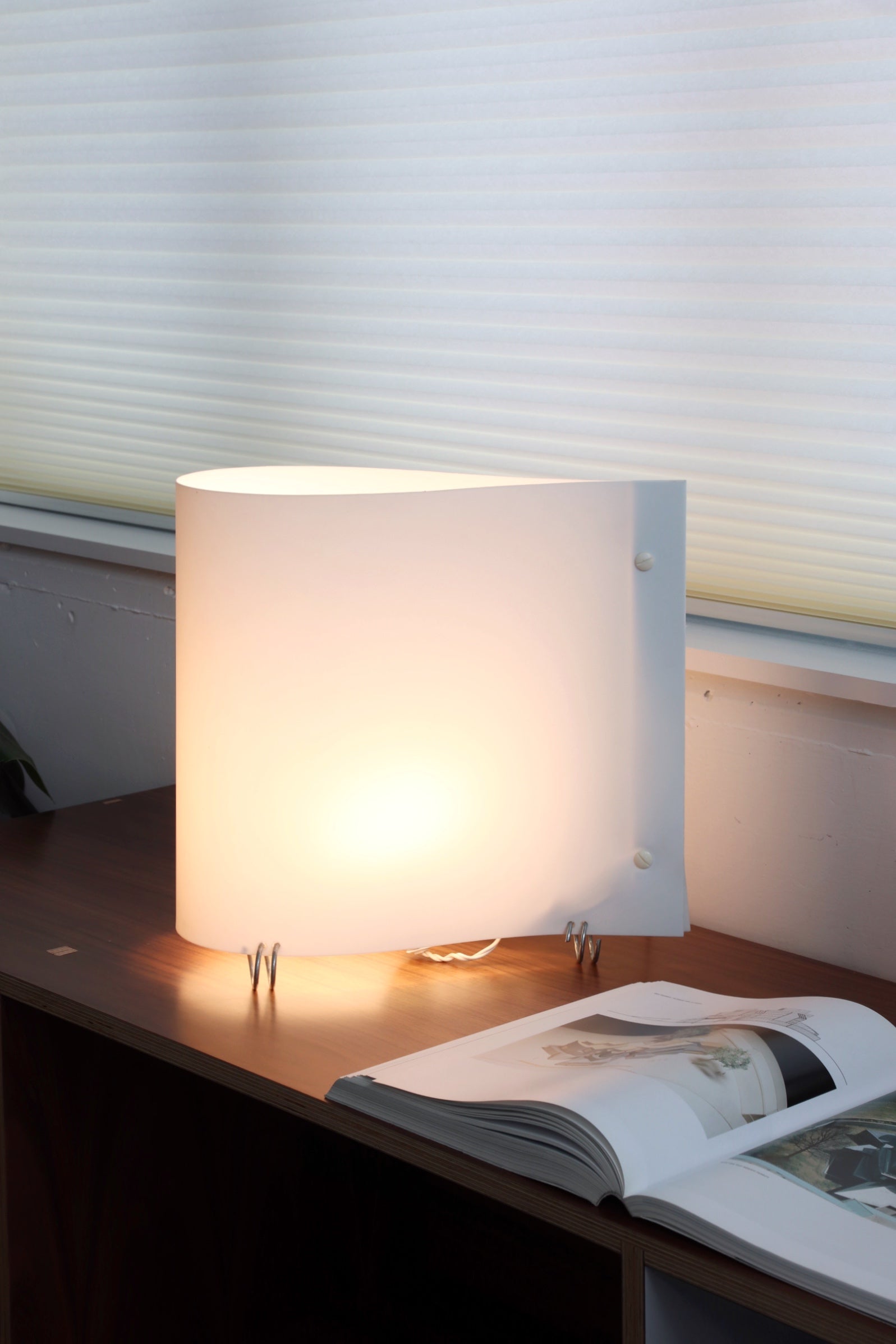 Plastic Shade Lamp – In The Comfort Of