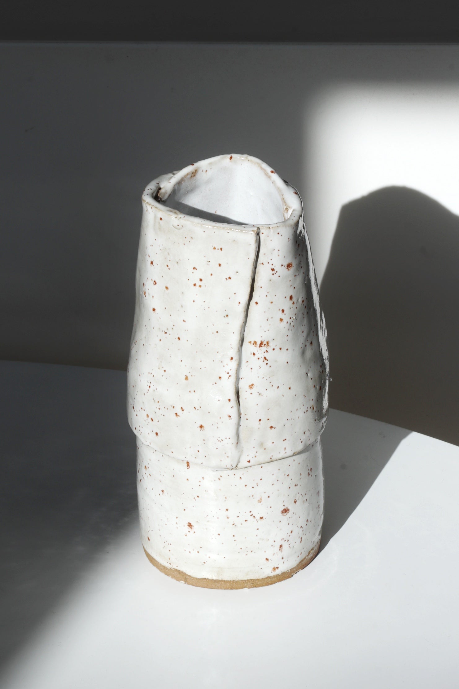 Handmade Speckled Layered Vase – In The Comfort Of
