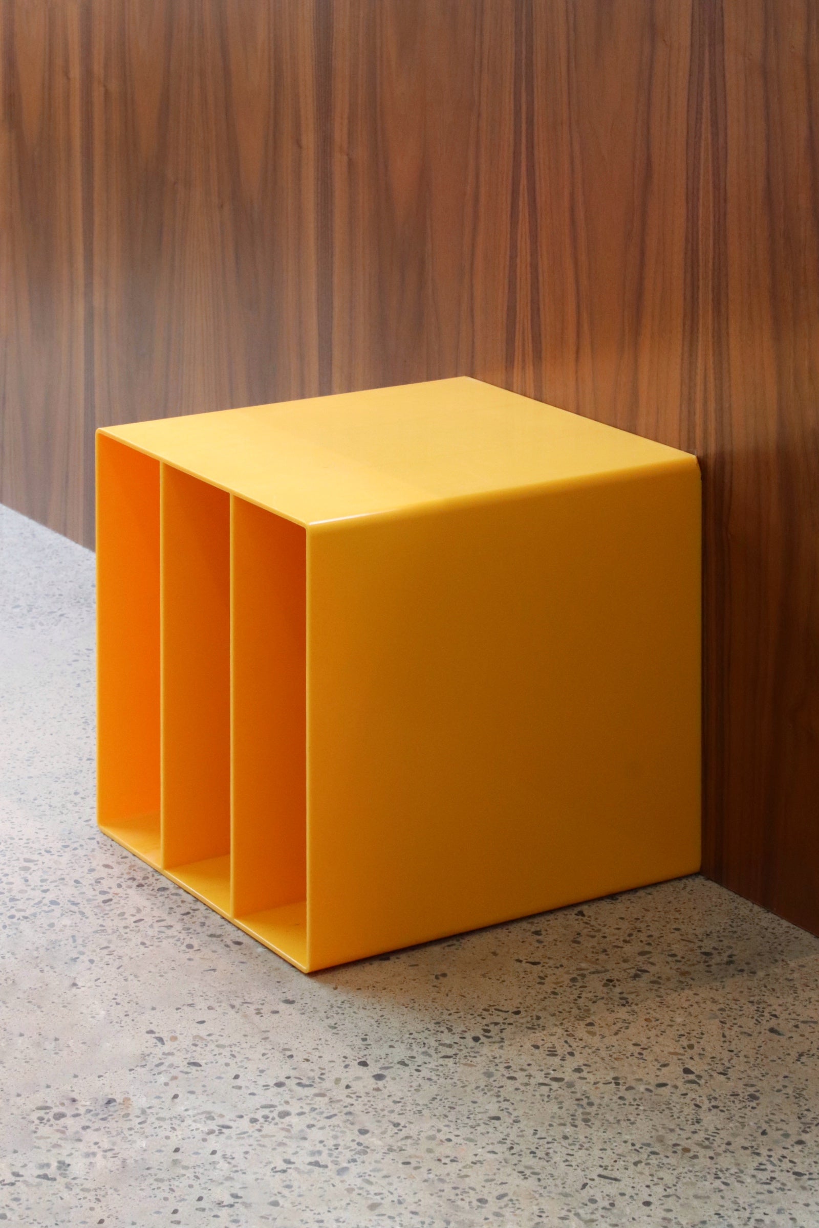 Plastic Yellow Record Cubby – In The Comfort Of